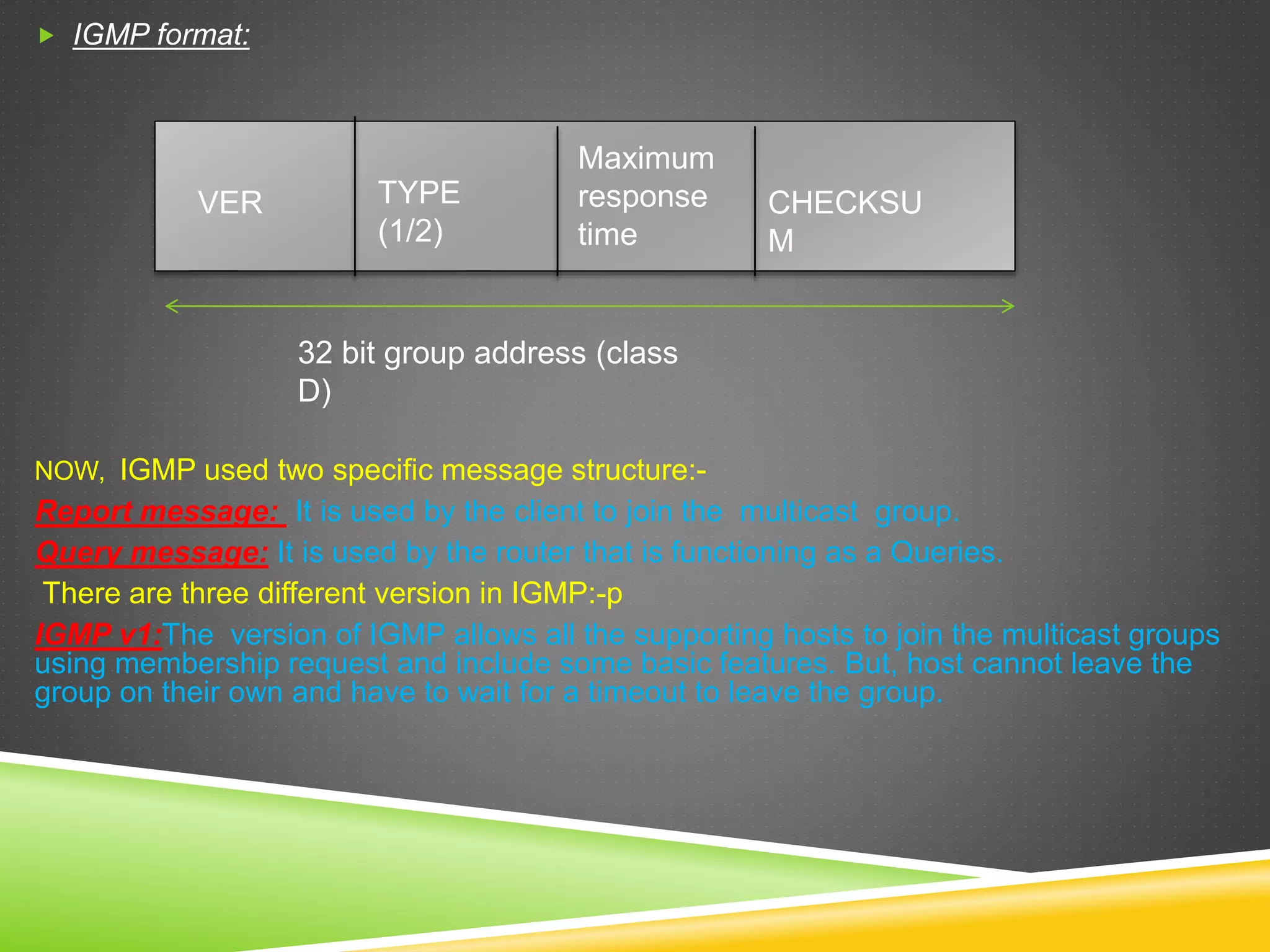 Igmp presentation | PPTX | Web Conferencing | Computer Software and ...