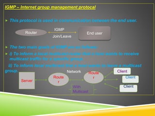 Igmp presentation | PPTX