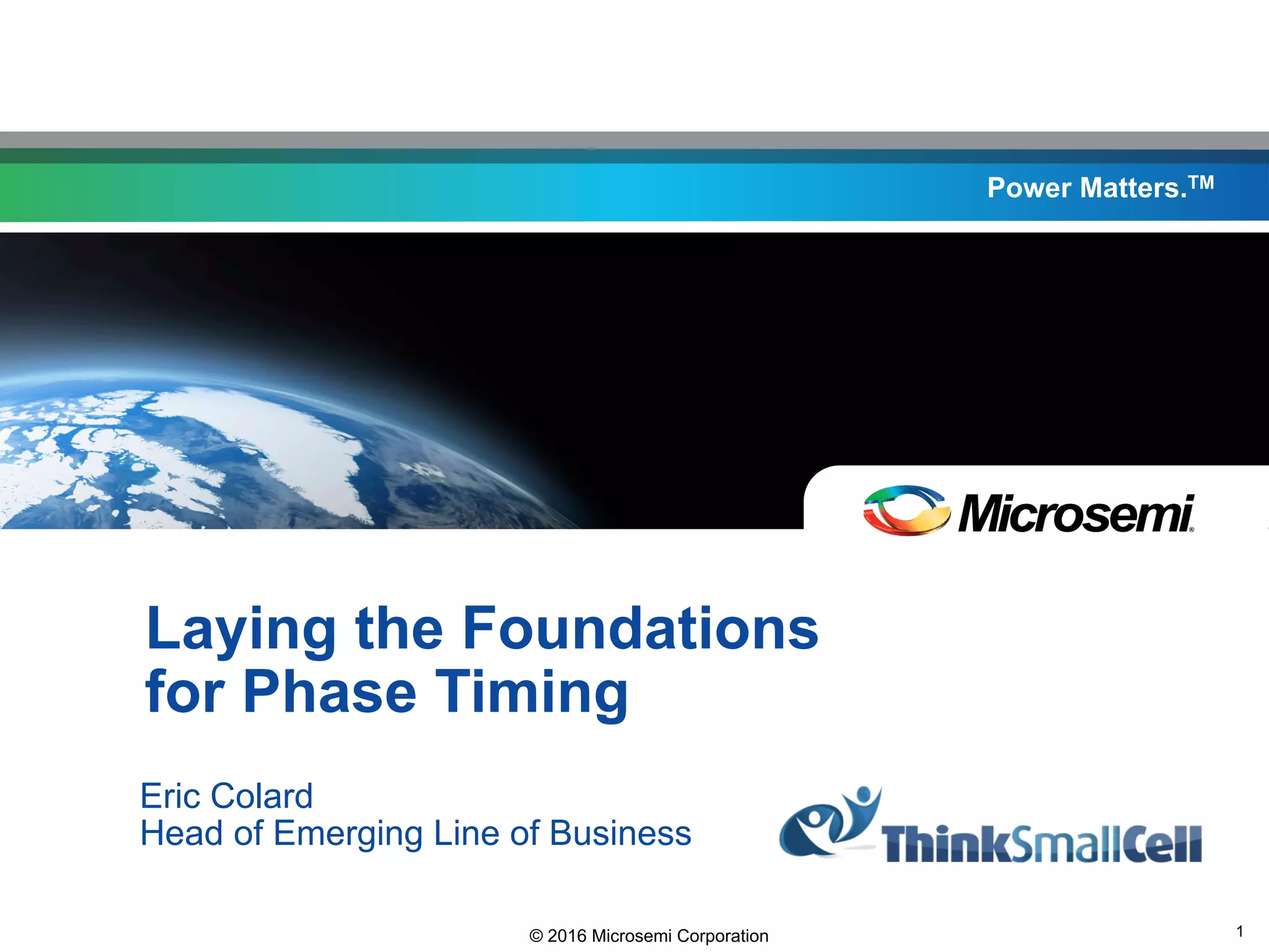 Webinar: Laying the foundations of phase timing | PDF