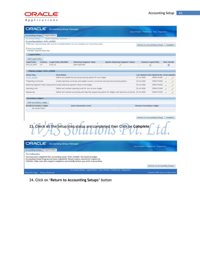 Oracle General ledger ivas | PDF