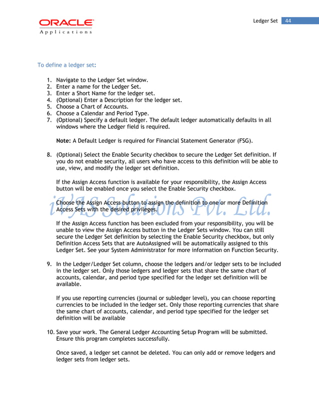 Oracle General ledger ivas | PDF