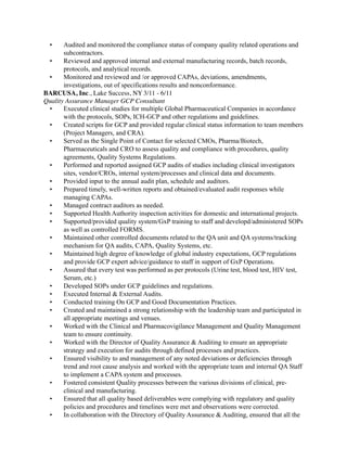 Ignace vallejo resume qa qc manager (2) | PDF