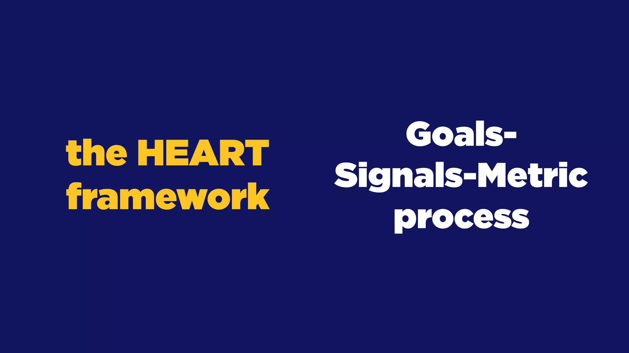 The HEART framework for UX metrics | PPT