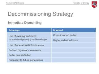 Ignalina NPP Closure And Decommissioning | PPTX