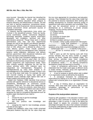 Application of the value chain analysis framework | PDF