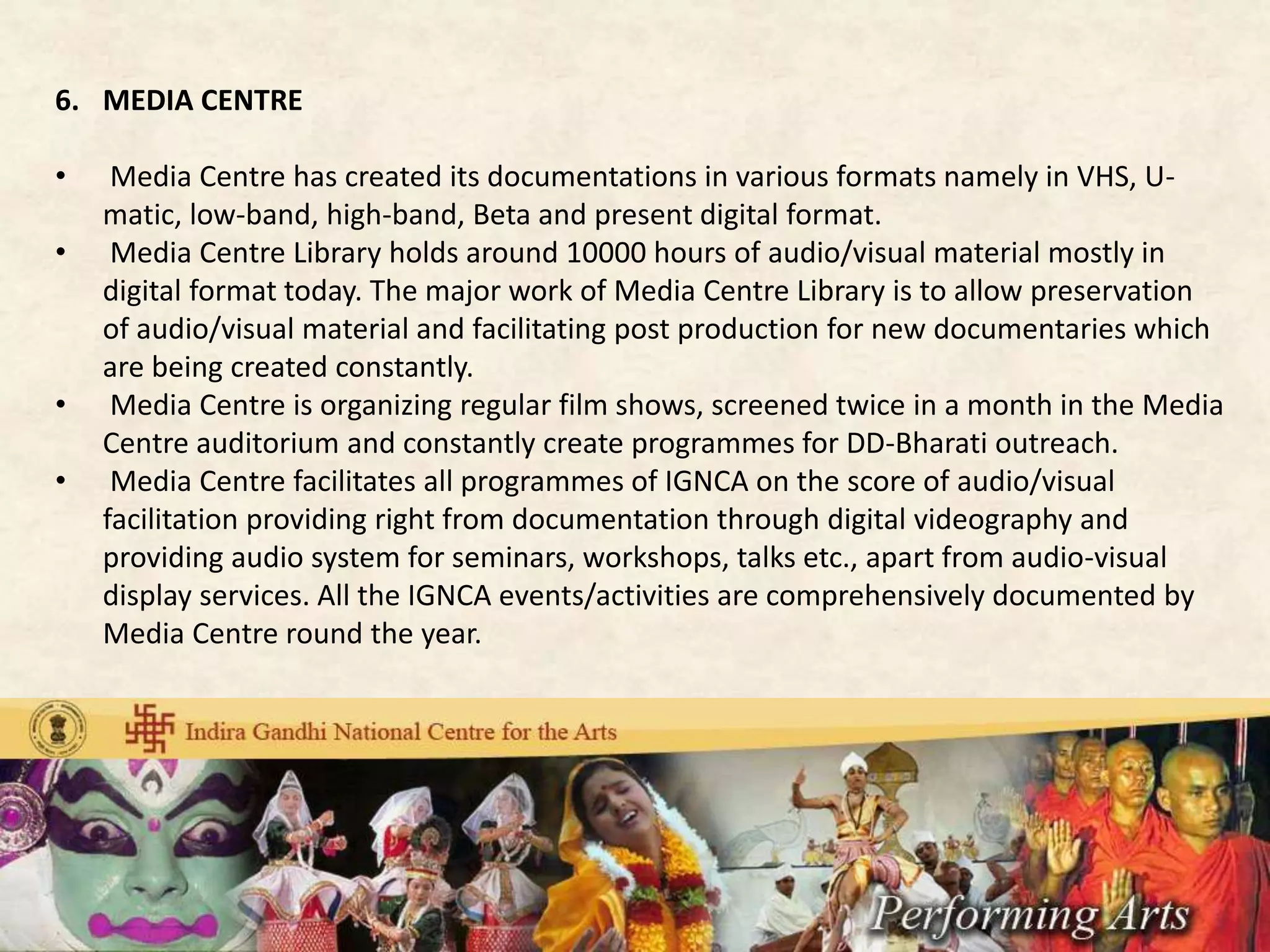 Indira Gandhi National Centre for Arts | PPTX