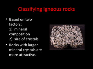 Igneousppt | PPT | Geology | Science
