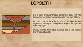 Igneous Primary Structures | Structures of Igneous Rocks | PPTX