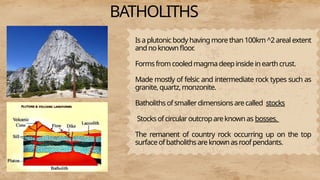 Igneous Primary Structures | Structures of Igneous Rocks | PPTX