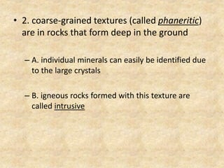 Igneous rock | PPTX