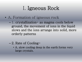Igneous rock | PPTX