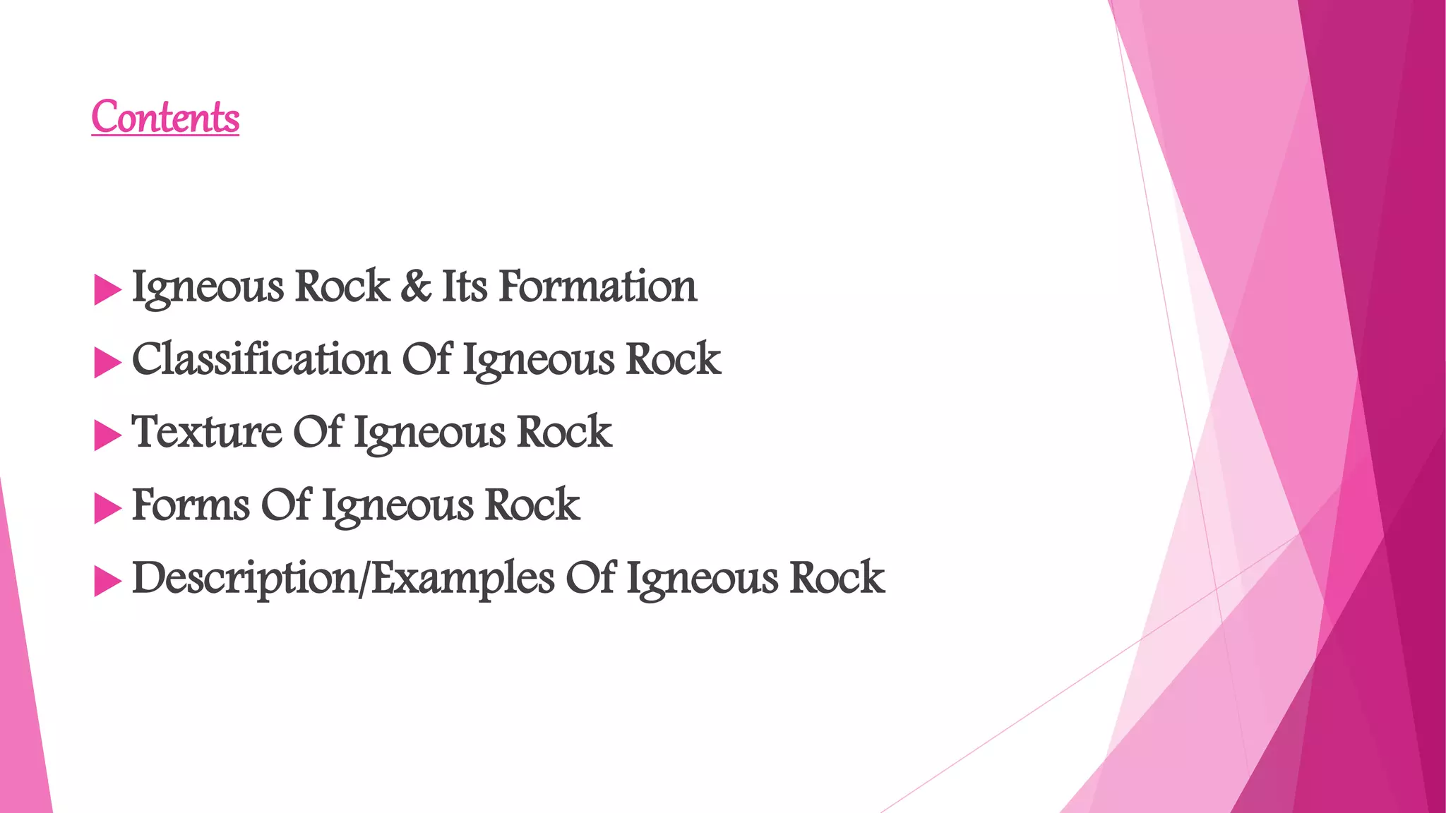 Igneous Rock | PPT