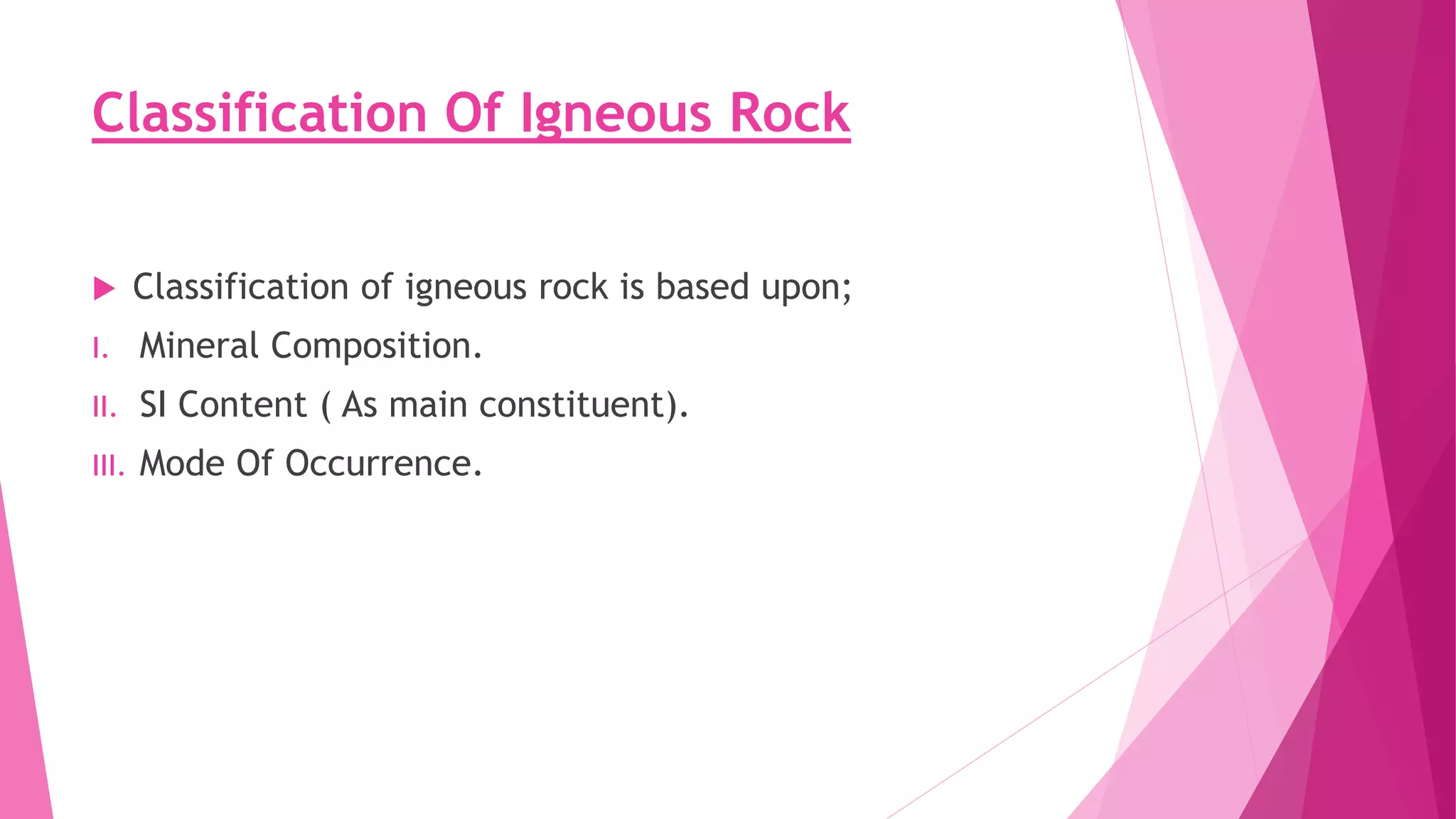 Igneous Rock | PPTX