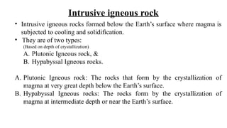 Rock: Igneous Rocks and their types.pptx