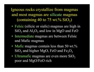 Igneous rock overview | PDF