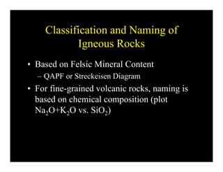Igneous rock overview | PDF