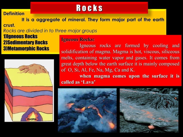 Igneous rock ppt | PPT | Geology | Science