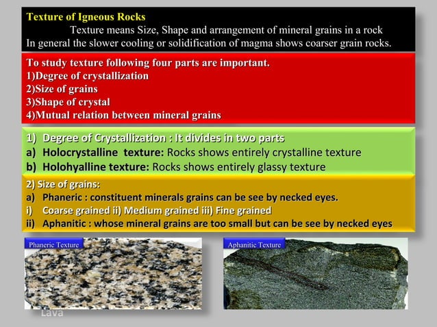 Igneous rock ppt | PPT | Geology | Science