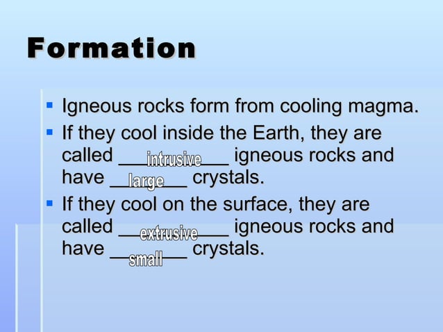 Igneous rocks | PPT
