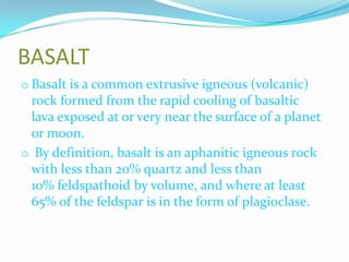 Igneous rocks.pptx adil | PPT