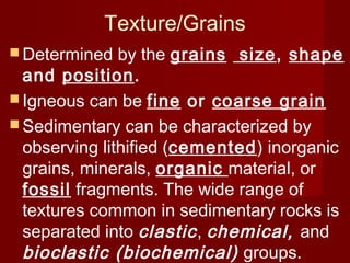 Classification of Igneous rocks | PPT