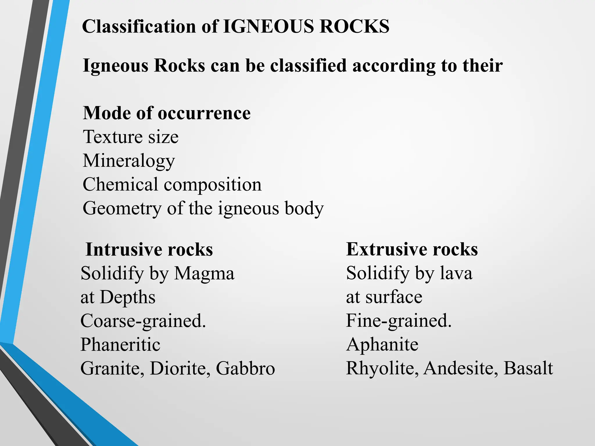 igneous rocks fully detailed full information | PPTX