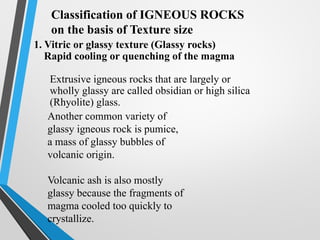 igneous rocks fully detailed full information | PPTX