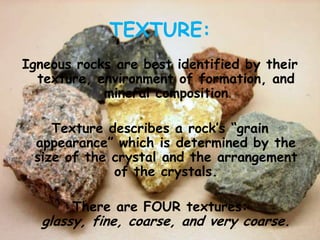 Igneous rocks armetta | PPTX