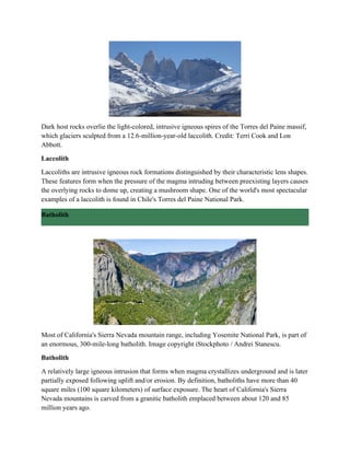 Igneous Rocks and Volcanic Landforms.docx