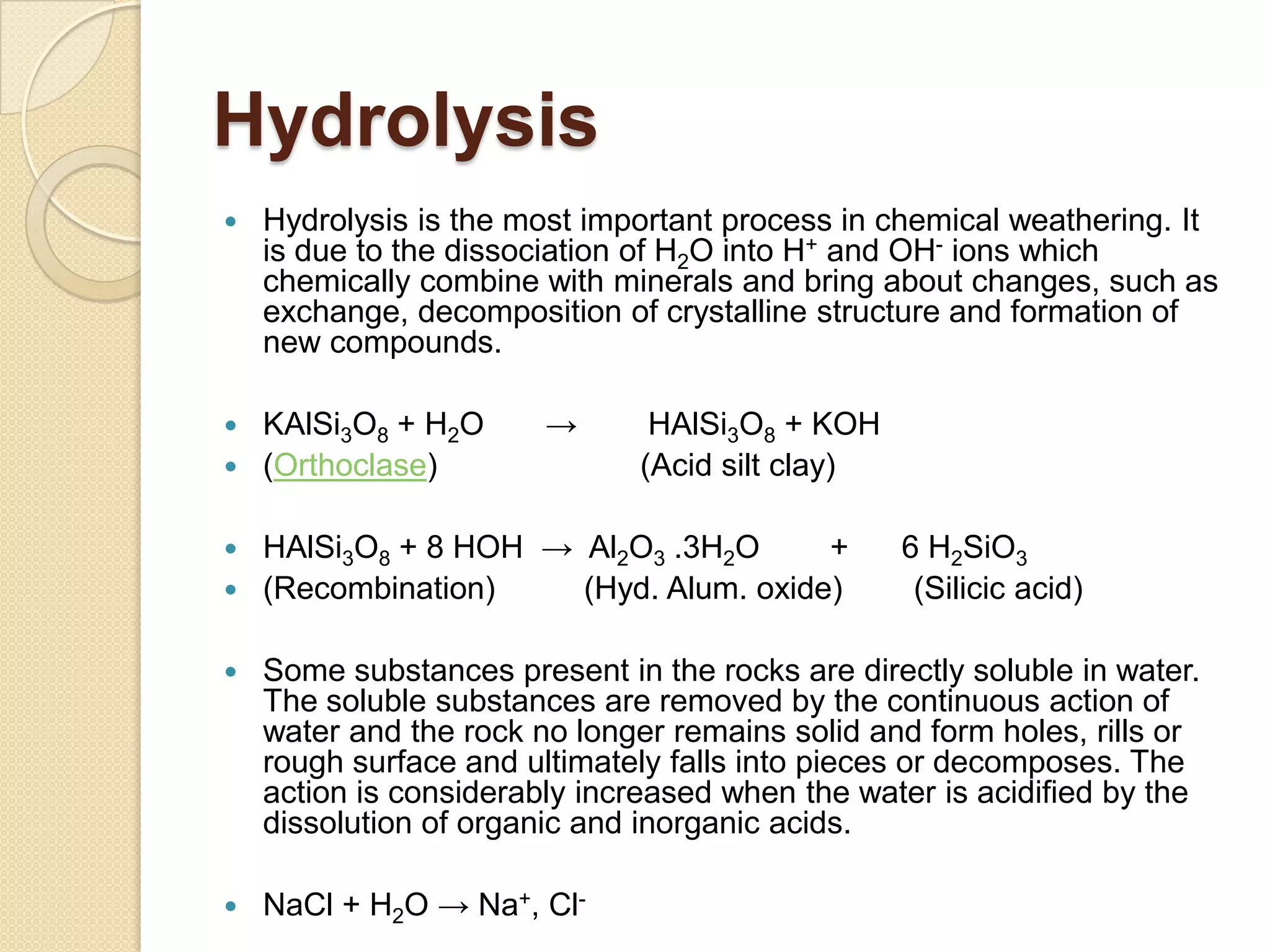 Igneous rocks formaion through chemical weathering | PPTX