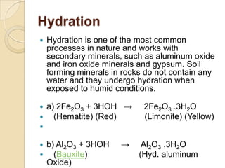 Igneous rocks formaion through chemical weathering | PPTX | Chemistry ...