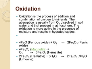 Igneous rocks formaion through chemical weathering | PPTX | Chemistry ...