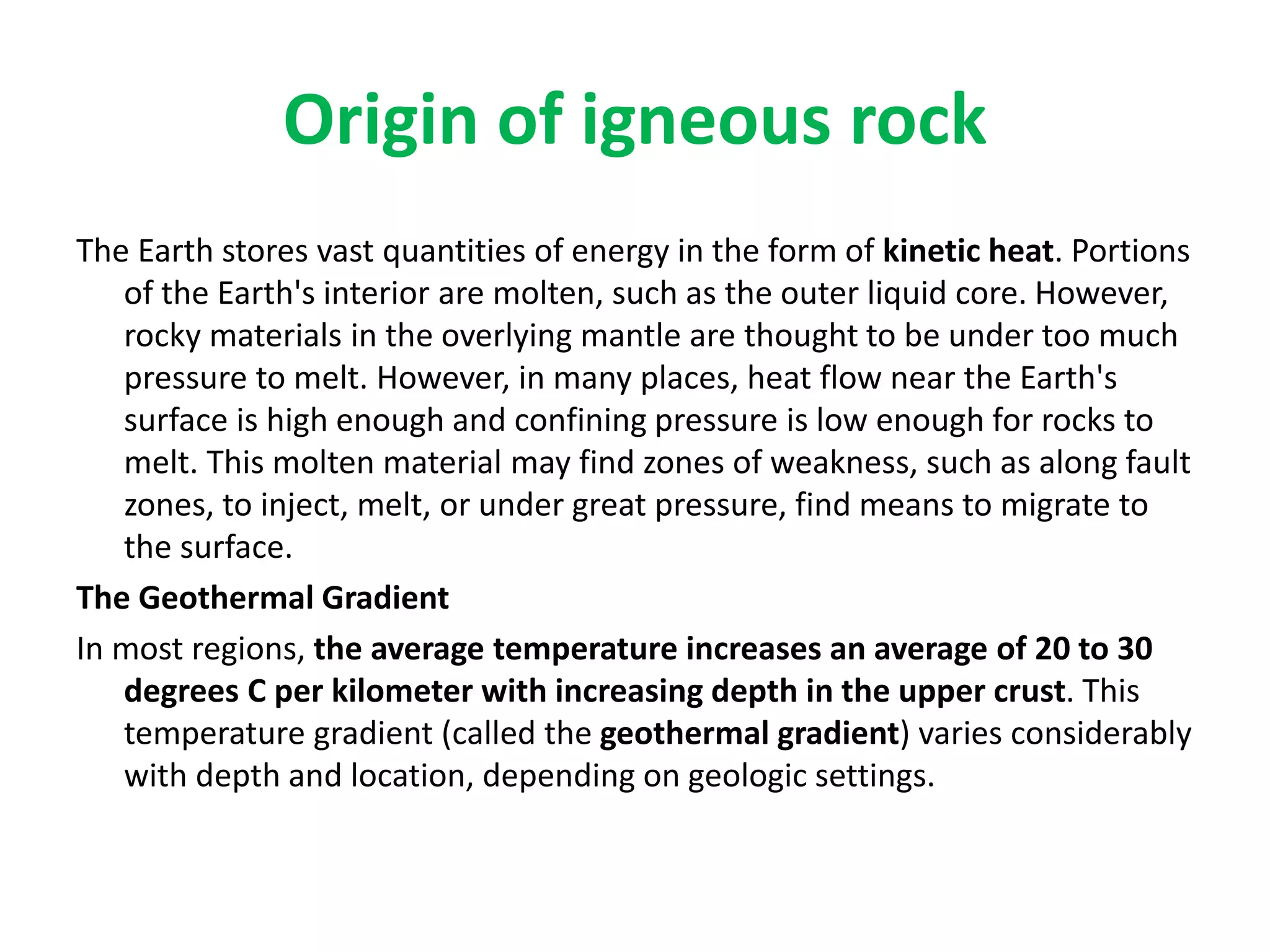 Igneous rocks intro lec 1 | PPTX