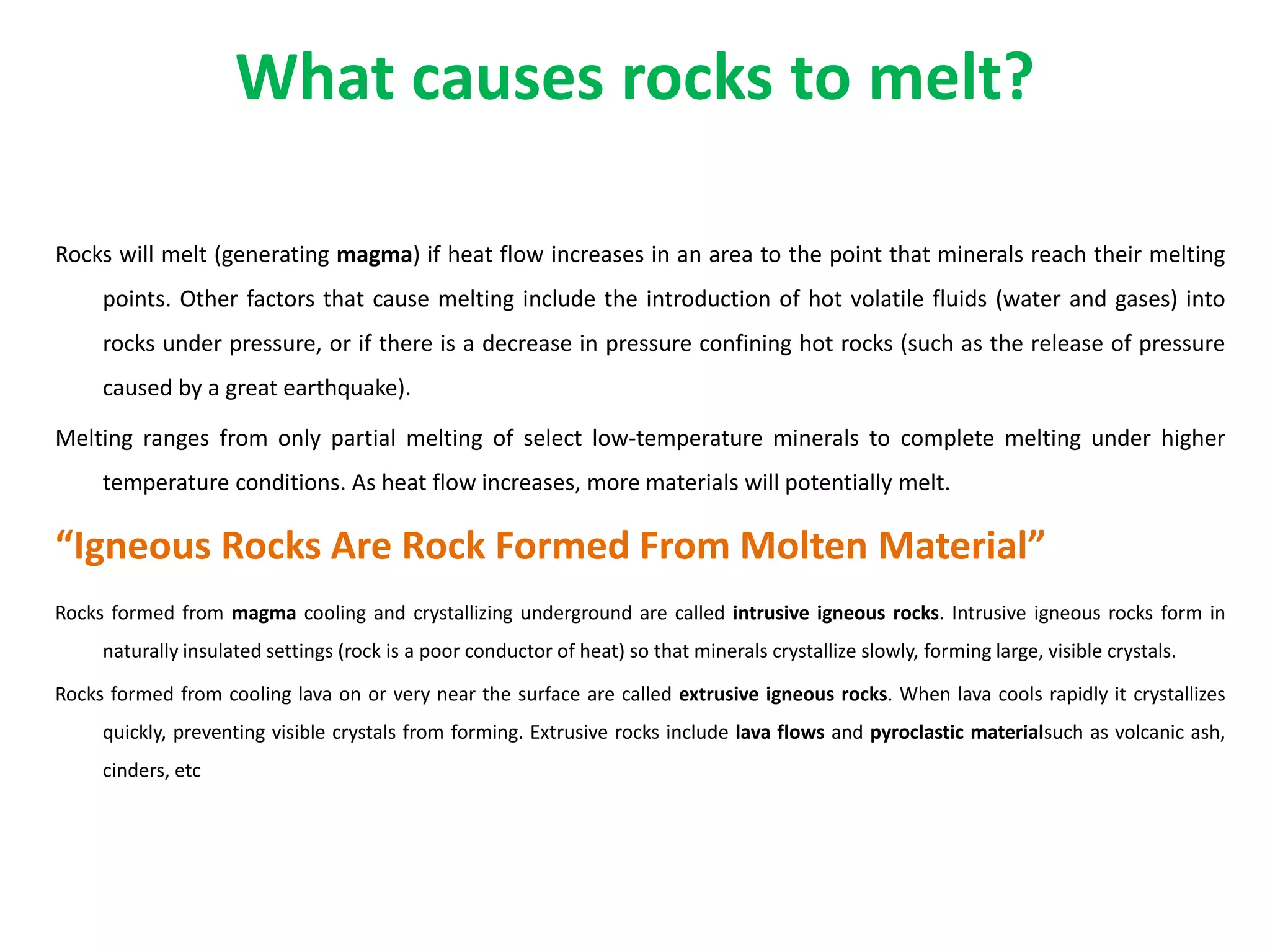 Igneous rocks intro lec 1 | PPTX