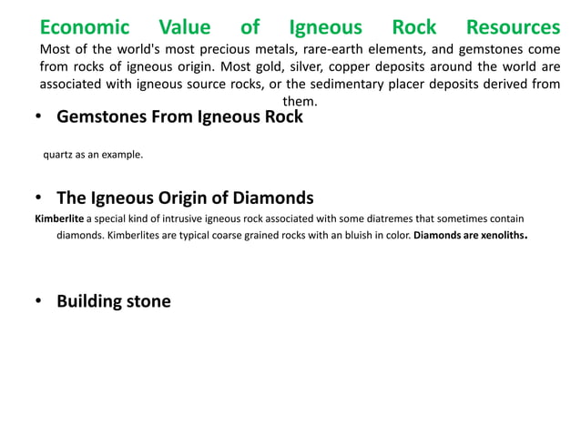 Igneous rocks intro lec 1 | PPT | Free Download