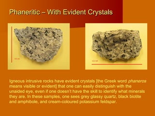 Igneous rock textures | PPT