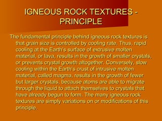 Igneous rock textures | PPT