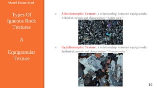 Igneous rock textures | PDF