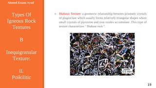 Igneous rock textures | PDF
