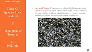 Igneous rock textures | PDF