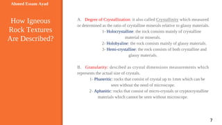 Igneous rock textures | PDF