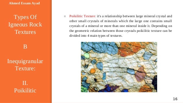 Igneous rock textures