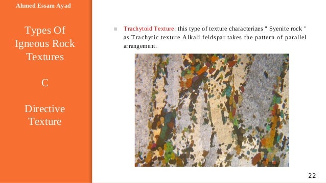 Igneous rock textures