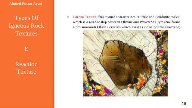 Igneous rock textures