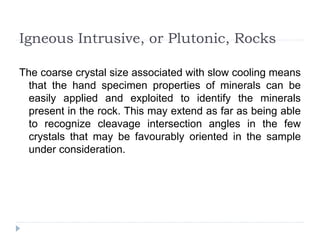 Igneous Rock Textures plutonic rocks.ppt