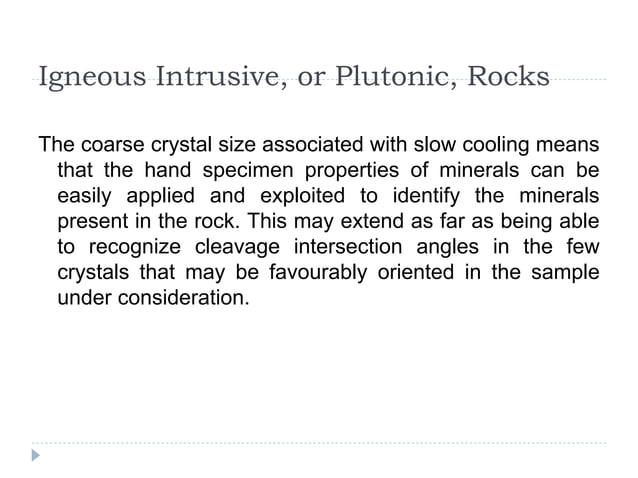 Igneous Rock Textures plutonic rocks.ppt | Geology | Science