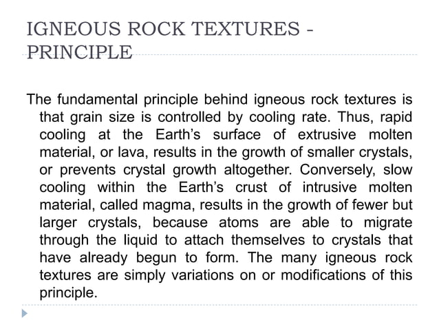 Igneous Rock Textures plutonic rocks.ppt | Geology | Science