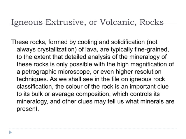 Igneous Rock Textures plutonic rocks.ppt | Geology | Science