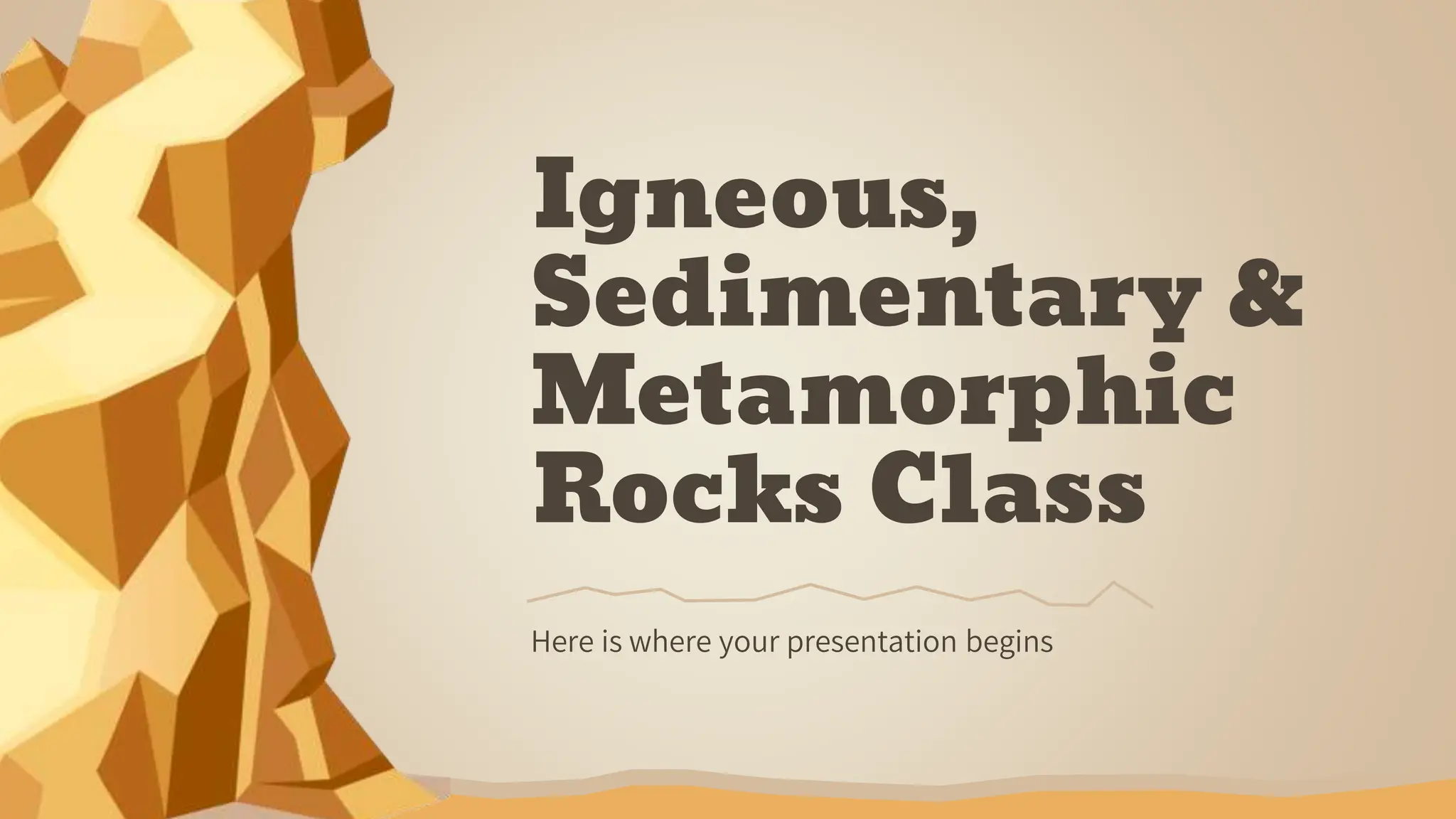 Igneous, Sedimentary & Metamorphic Rocks Class by Slidesgo.pptx