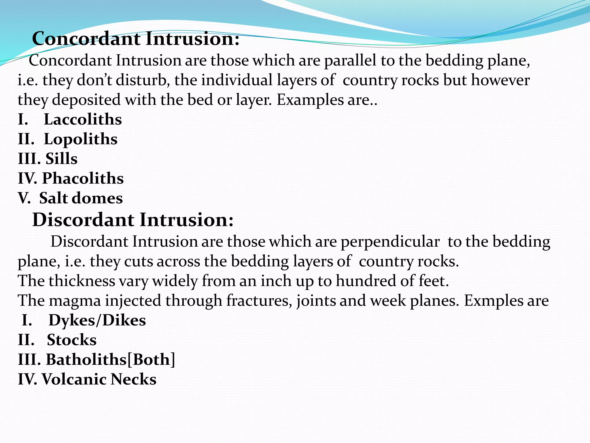 Igneous structure and genesis (structural geology) | PPTX
